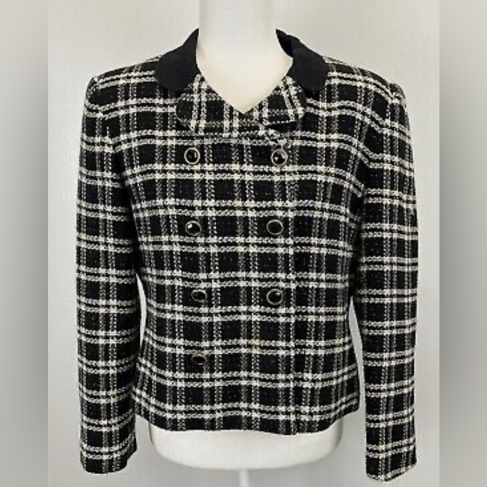 Vintage Talbots Tweed Blazer Jacket Sz 6 Double Breas… - Gem